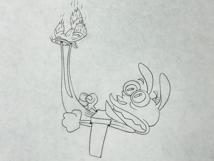 The Ren & Stimpy Show - 1 Original animation drawing from Spümcø | Barnebys