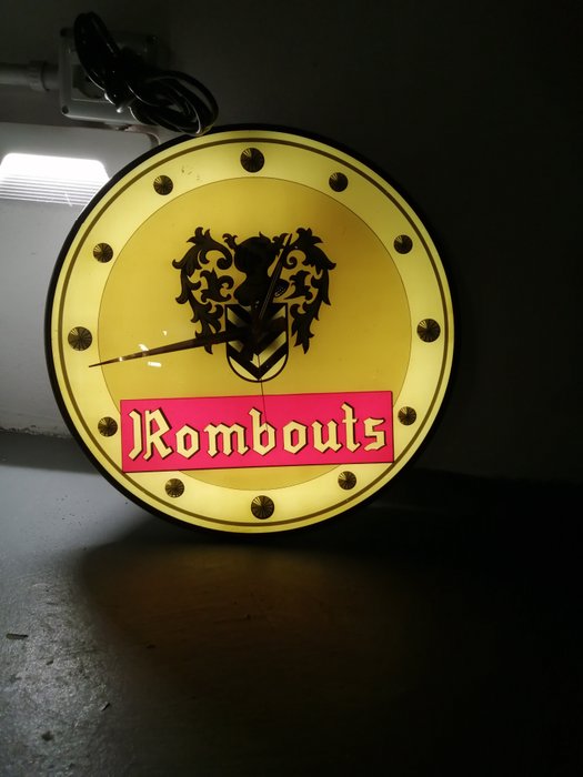 Lighted sign - Rombouts - Coffee - Bar - 1960s - Aluminium, Glass ...