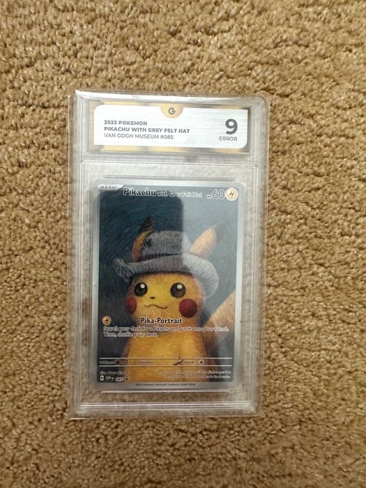 Pokémon - 1 Graded card - Pikachu with Grey Felt Hat Error card or ...