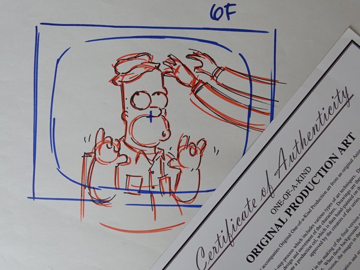 Matt Groening - 1 Original drawing - The Simpsons - The Simpsons, Homer ...