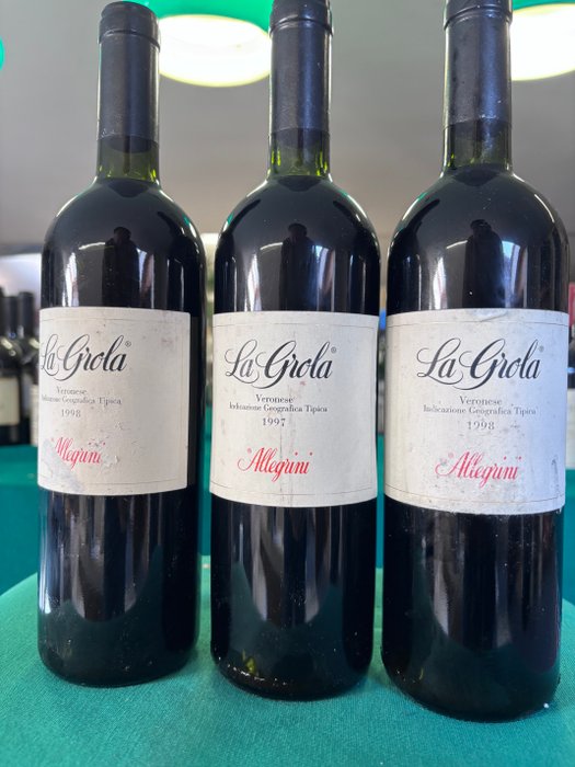 1998 x2, 1997 Allegrini, La Grola - Veneto - 3 Bottles (0.75L) | Barnebys