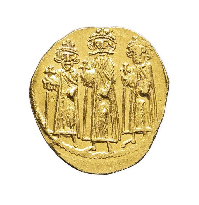 Byzantine Empire. Heraclius (AD 610-641). Solidus Konstantinopel 637/ ...