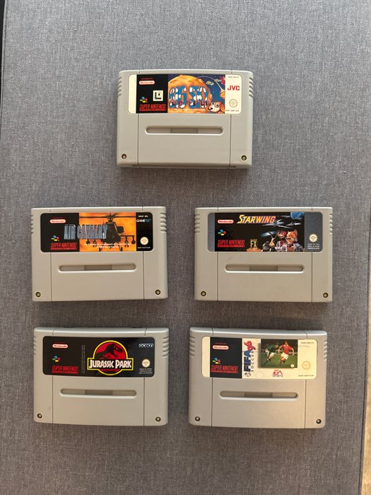 Nintendo - Snes - lot of 5 - Big Sky Trooper & more - Video game | Barnebys