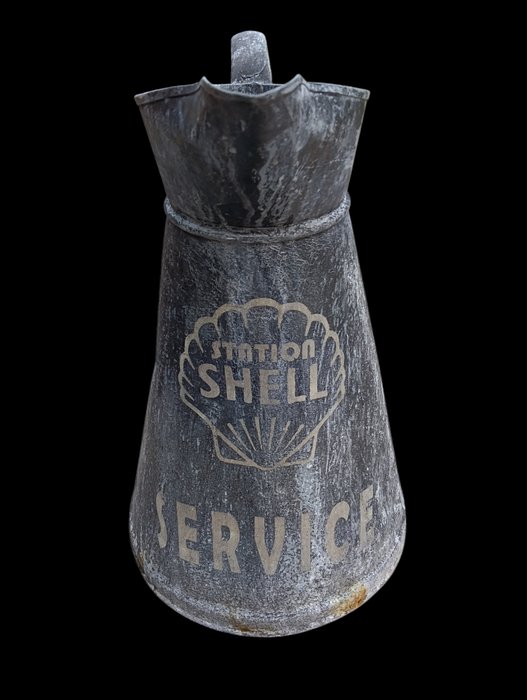 Petrol pump (1) - Shell - Vieux broc a eau Shell - 1950-1960 | Barnebys