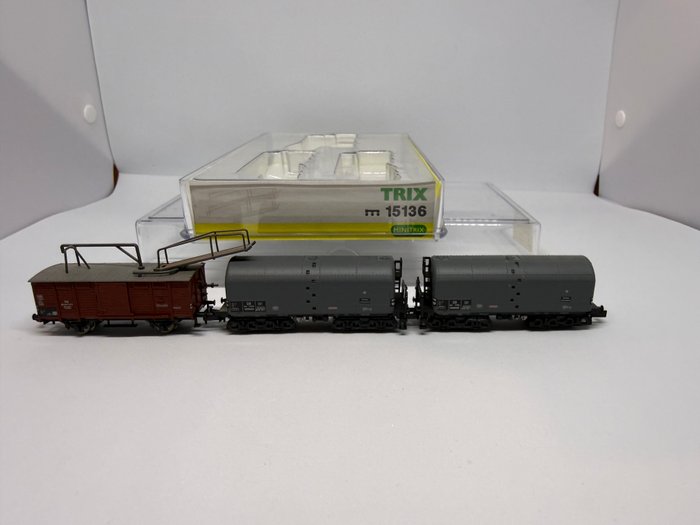 Trix, Minitrix N - 15136 - Model train wagon (3) - DB | Barnebys