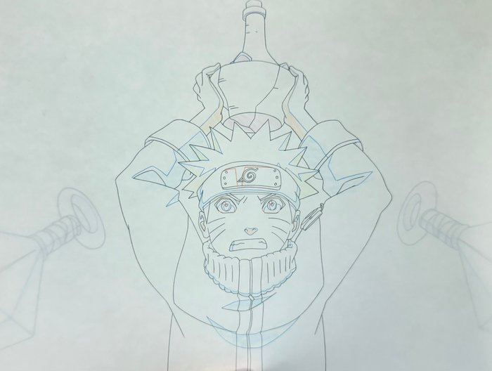 Studio Pierrot - 6 x Original Animation Drawings of Naruto | Barnebys