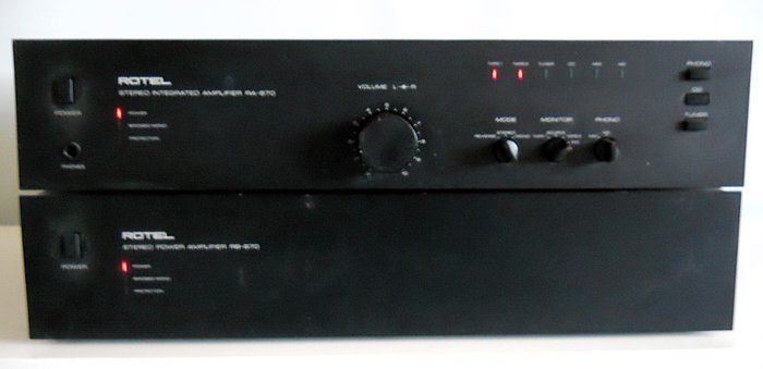 Rotel - RA-870 / RB-870 Solid state integrated amplifier - Multiple ...