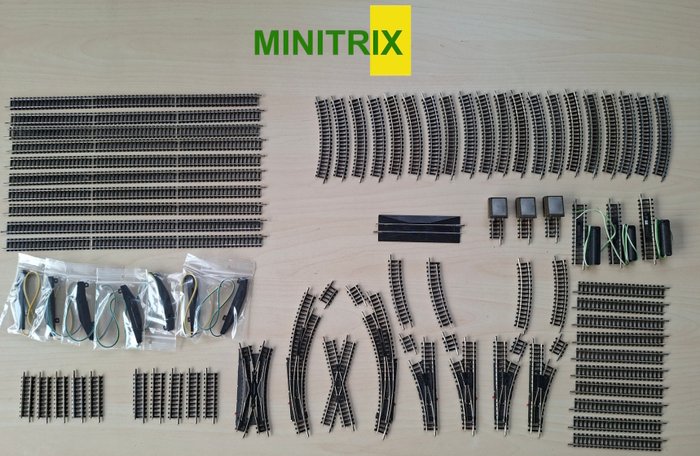 Minitrix N - 4900 serie - Model train tracks (80)... | Barnebys