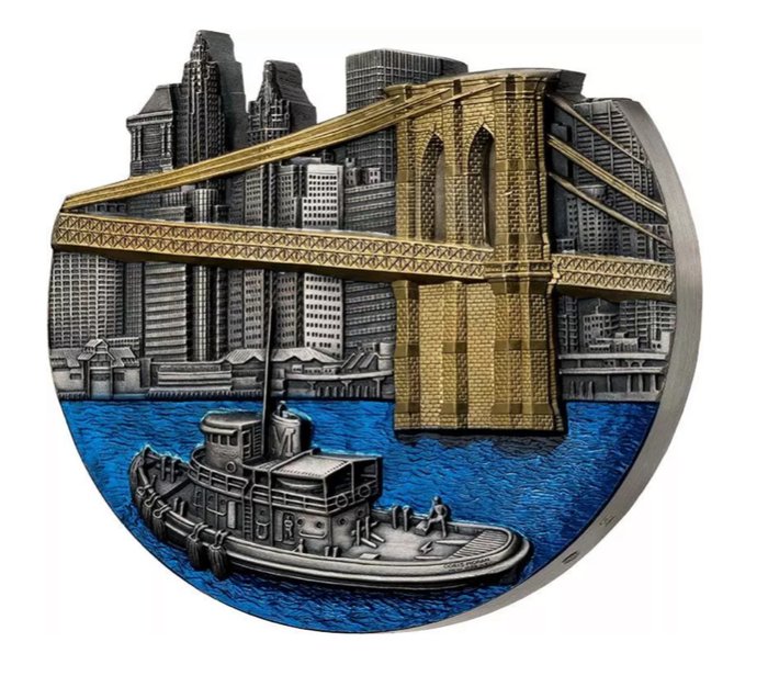 Congo. 5000 Francs World`s Most Famous Bridges - Brooklyn... | Barnebys