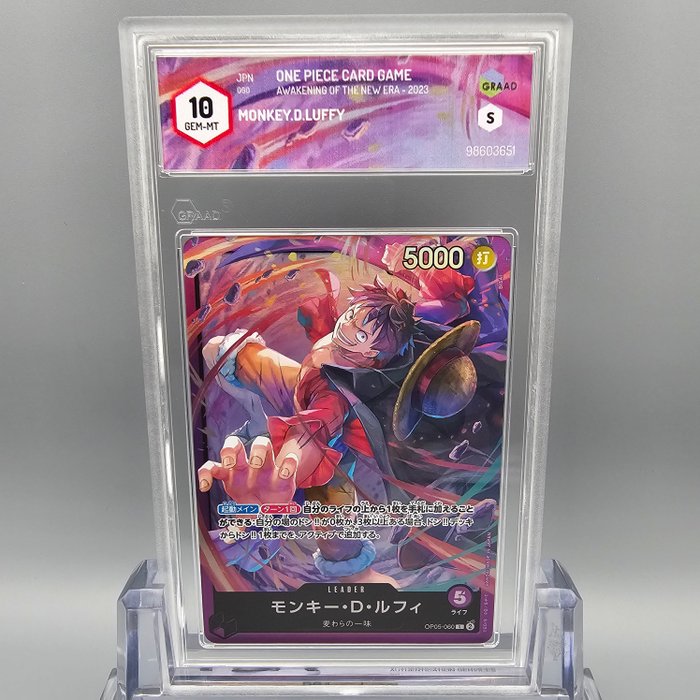 Monkey.D.Luffy OP05-060 L Graded card - Graad 10 | Barnebys