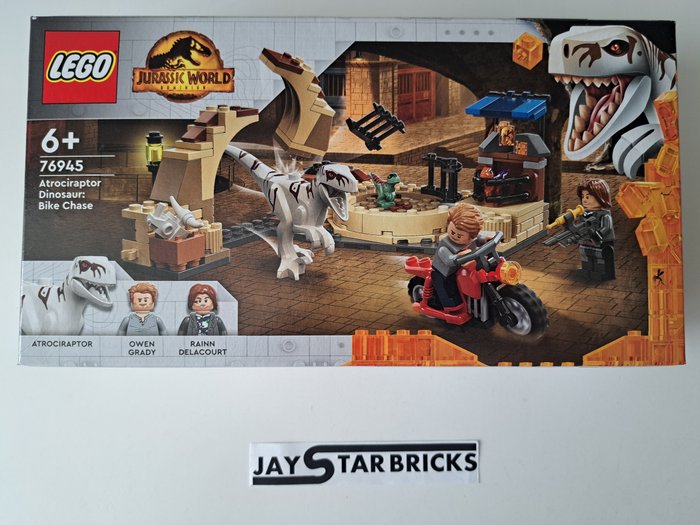 LEGO Set - 76945 - Jurassic World - Atrociraptor Dinosaur: Bike Chase ...