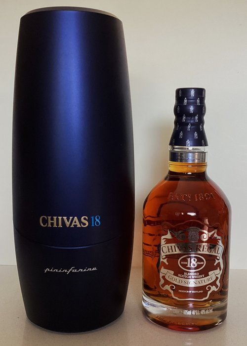 Chivas Regal 18 years old Gold Signature Pininfarina - 70cl | Barnebys