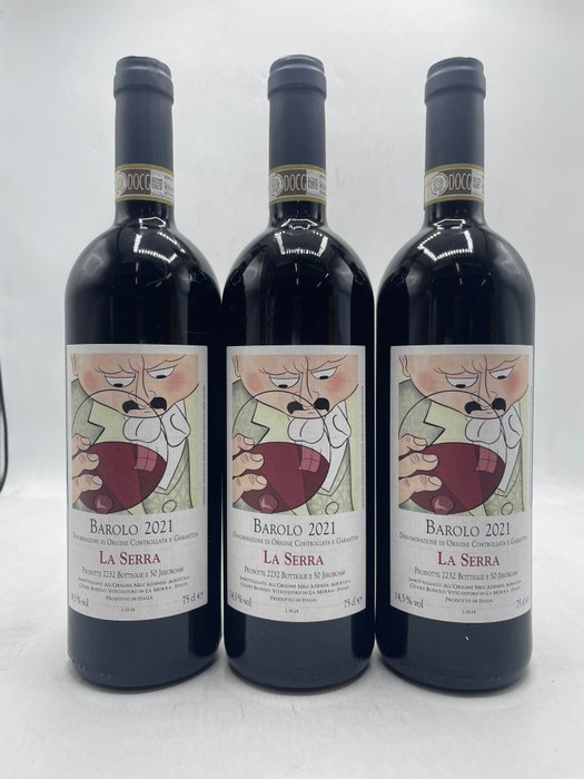 2021 Cesare Bussolo Barolo La Serra - Barolo DOCG - 3 Bottles (0.75L ...