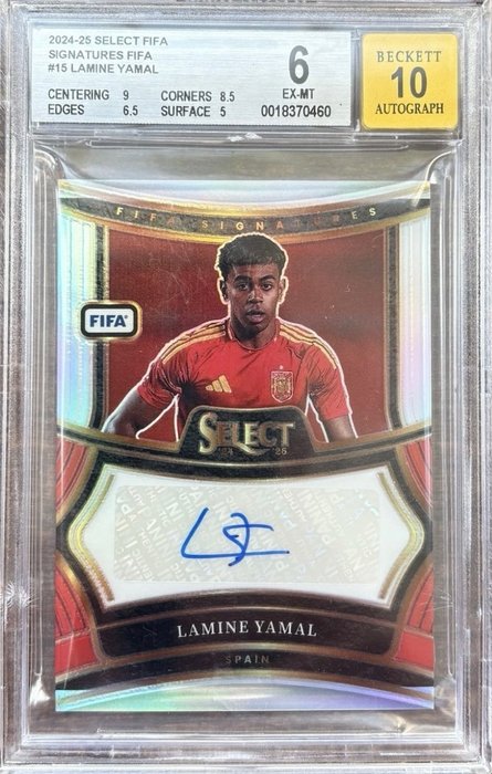 2024/25 Panini Select FIFA Lamine Yamal #15 Signatures... | Barnebys