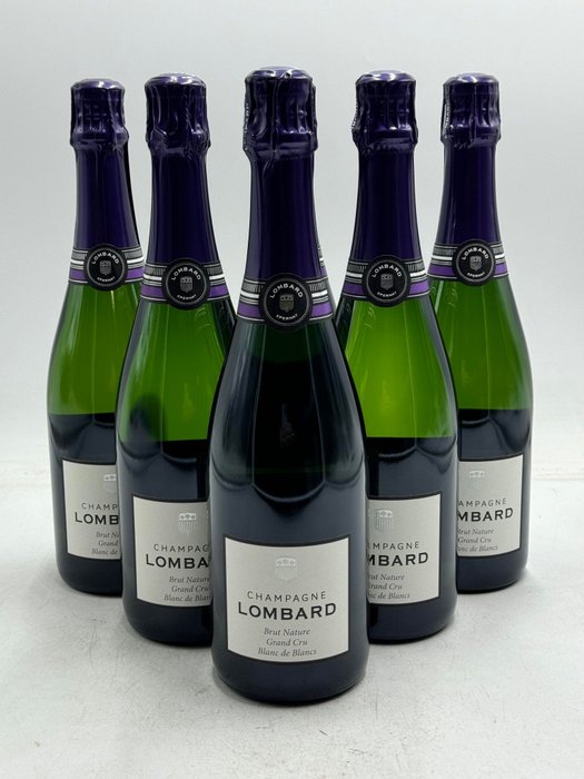 Lombard, Brut Nature Blanc de Blancs - Champagne Grand Cru - 6 Bottles ...