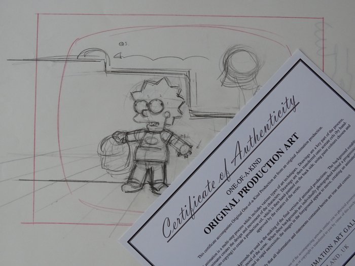 Matt Groening - 1 Original drawing - The Simpsons - The Simpsons, Lisa ...