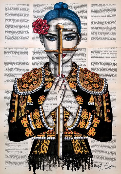 Margot Laffon - The Sword of Love - Original painting | Barnebys
