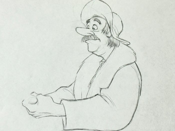 Walt Disney - Original Animation Drawing of Amos (38 x 32... | Barnebys