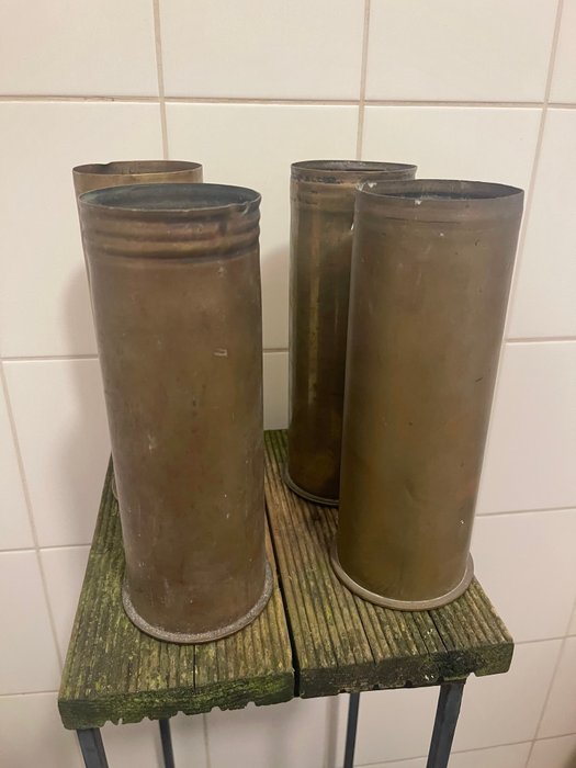 4 German artillery shells – Polte Magdeburg & A.Dr | Barnebys