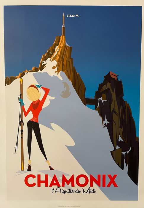 Monsieur Z - Affiche de Tourisme "L'Aiguille du Midi - Chamonix" | Barnebys