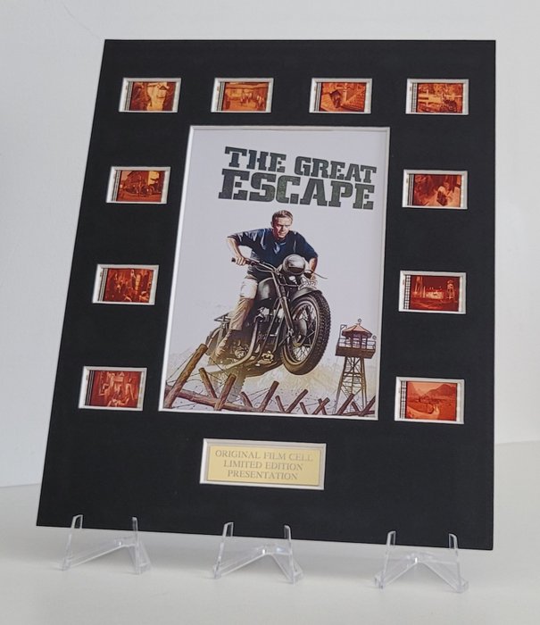 The Great Escape - Steve Mcqueen - Framed Film Cell Display with COA ...