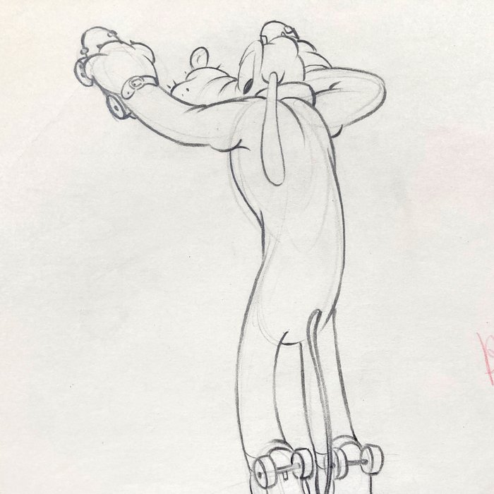 Original Pluto Animation Drawing Walt Disney, 1939 + Certificate ...