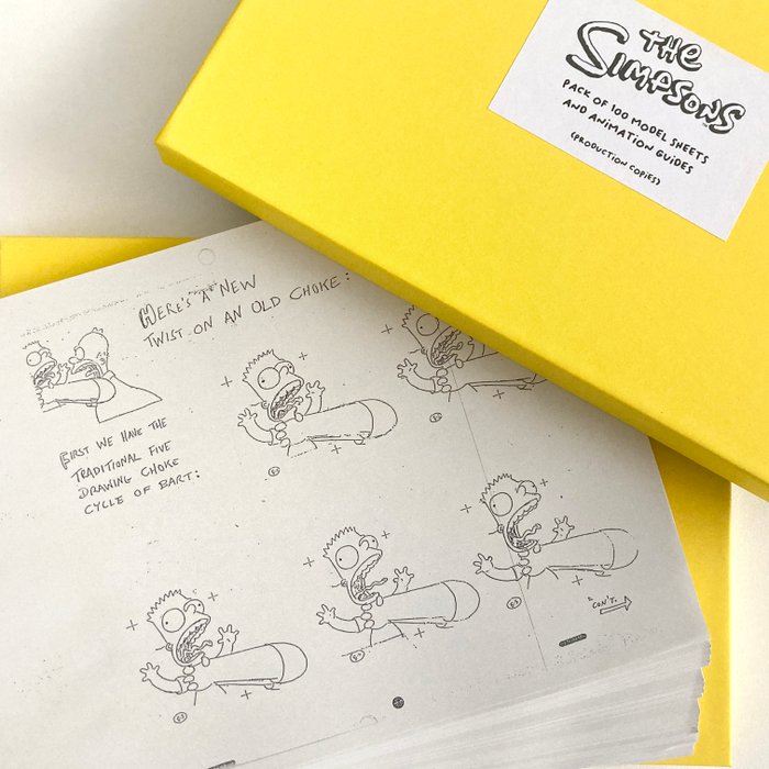 The Simpsons : Set de 100 hojas de modelos y guías de animación - The ...
