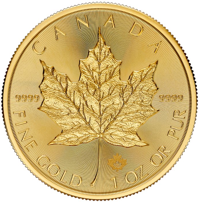 Canada. 50 Dollars Maple Leaf 2025 1 oz Goldmünze Gold Coin .999 | Barnebys