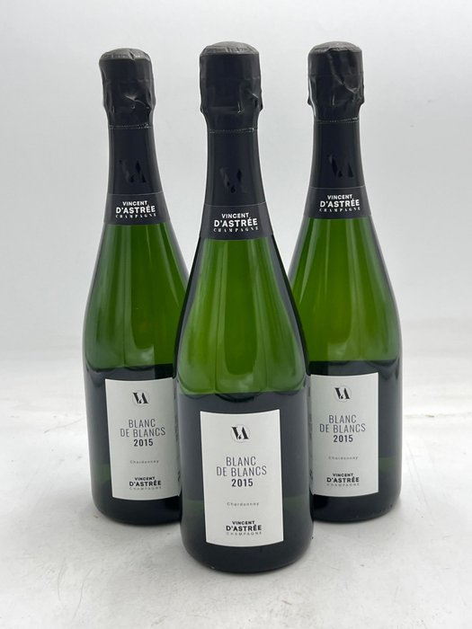 2015 Vincent d'Astrée, Blanc de Blancs - Champagne Brut - 3 Bottles (0 ...