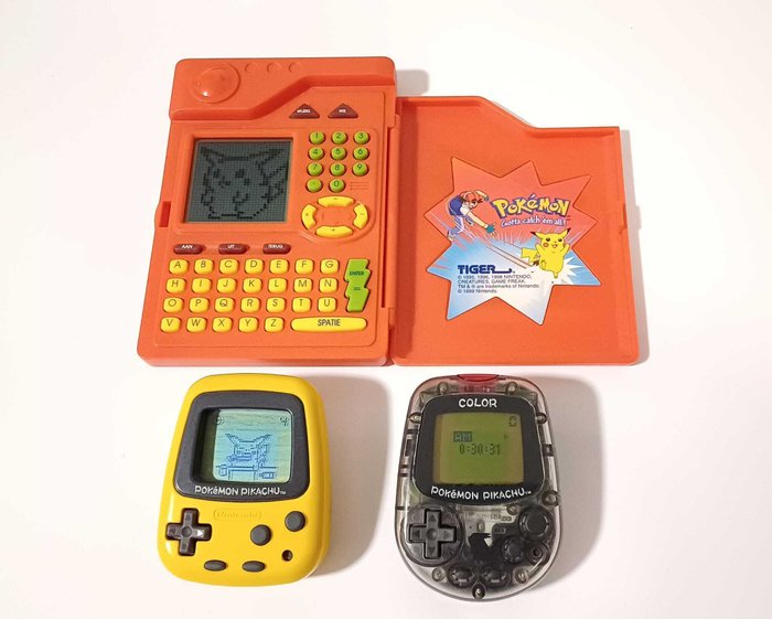 Tiger - Pokémon Pokédex + Pocket Pikachu (yellow)... | Barnebys