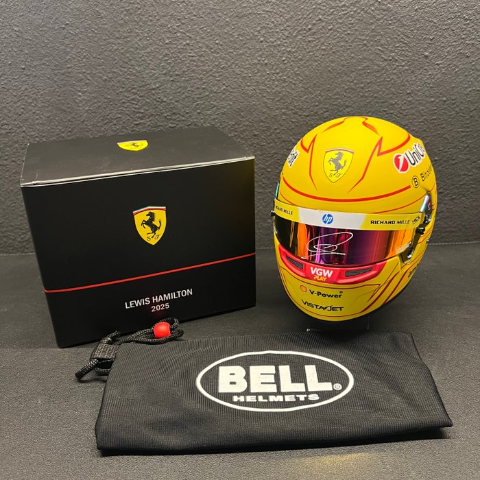 Ferrari - Formula 1 - Lewis Hamilton - 2025 - Scale 1/2 helmet | Barnebys