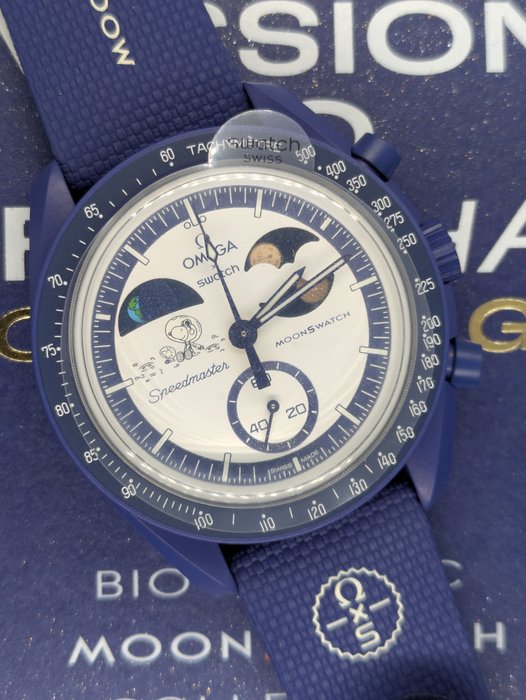 Omega - MoonSwatch Mission to Earthphase pop corn - No... | Barnebys
