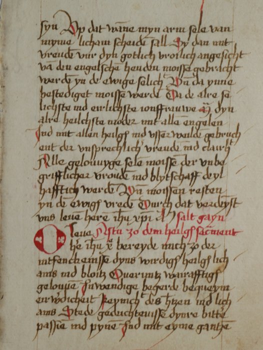 Manuscript - Original page from the 16th century - 1550 | Barnebys