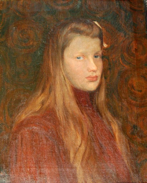 Alphonse II Van Beurden (1878-1961) - Portrait de femme 1902 | Barnebys