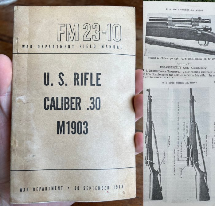 US Army M1903 Springfield (Sniper) Rifle Maintenance... | Barnebys