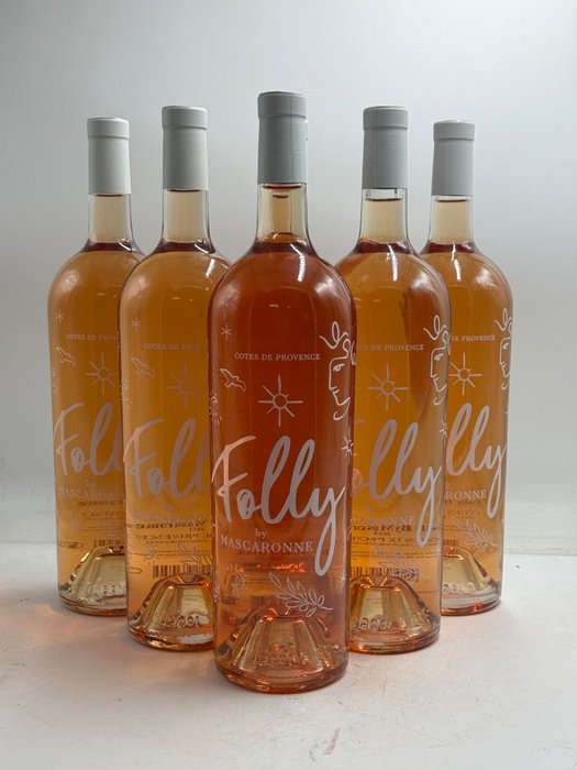 2024 Folly by Mascaronne Rosé - Provence - 6 Magnums (1.5L) | Barnebys