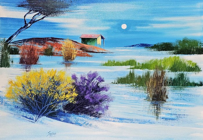 Mario Soave (1955) - Lago di Porta | Barnebys