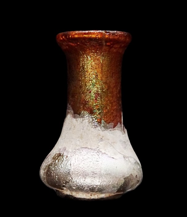 Ancient Roman Amber glass vial with beautiful iridescence - 2nd/3rd ...