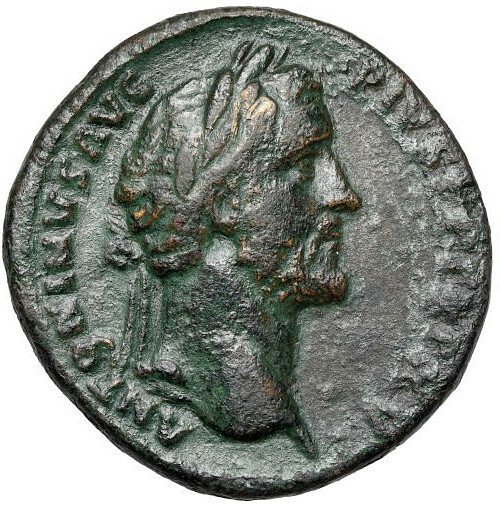 Roman Empire. Antoninus Pius (AD 138-161). Sestertius Rome - Salus ...