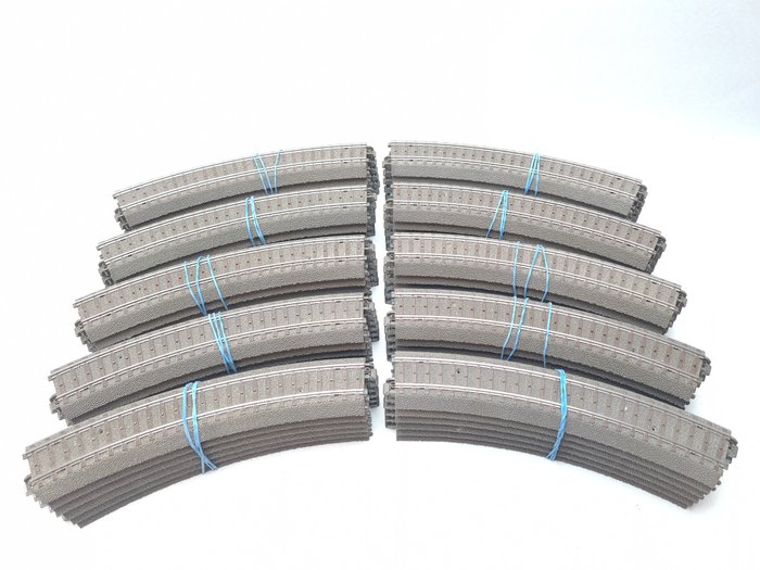 Märklin H0 - 24130 - Model train tracks (60) - C-Rail curved rails R1 ...