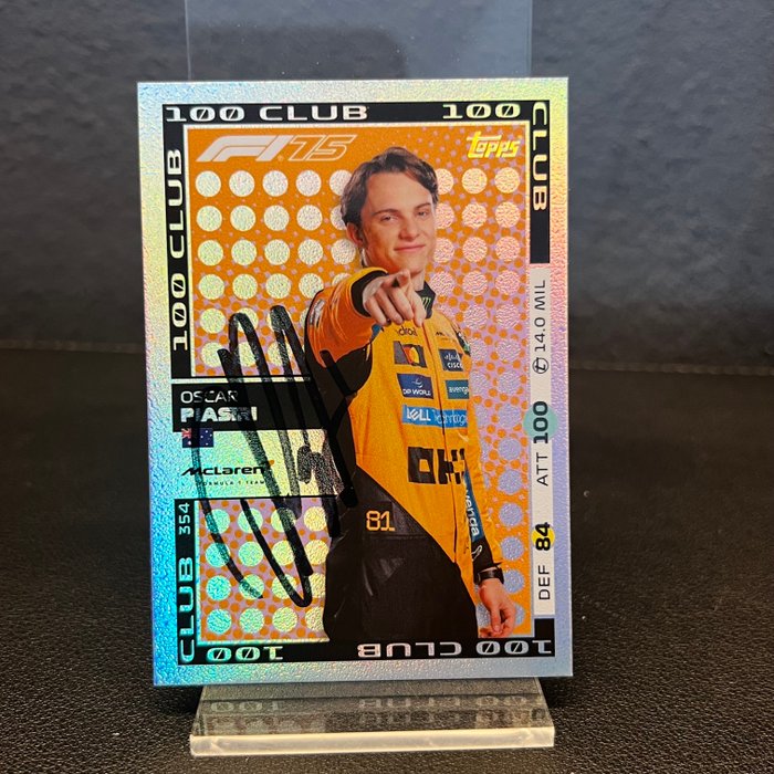 Mclaren - Topps 354 100 Club Signed - Oscar Piastri - 2025 - Trading ...