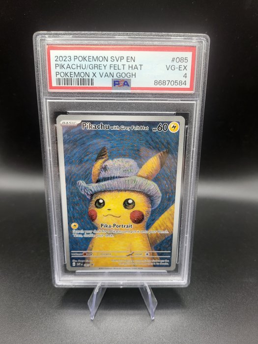 Pokémon - 1 Graded card - Pikachu With Grey Felt Hat - PSA 4 | Barnebys