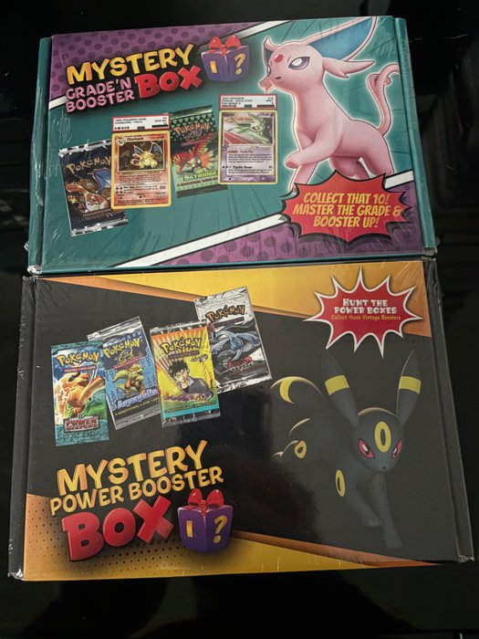 Pokémon - 2 Box - Mystery Grade’n Box and Power Booster Box - Various ...