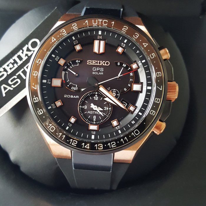 Seiko - ASTRON - GPS - Solar - Ceramic + Titanium - Gold - New - Men ...