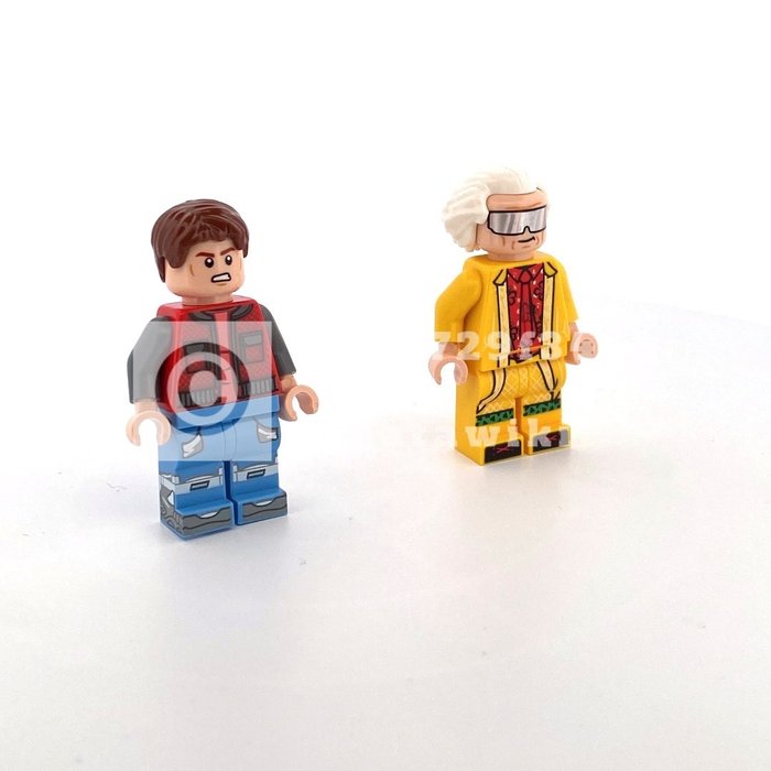 LEGO - Back to the Future - LEGO minifigs Marty McFLy + Doc Brown ...