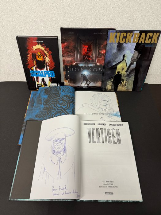 Rare Comic Books with sketches and signatures from artists as Mammucari ...