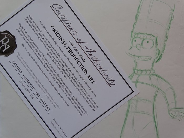 Matt Groening - 1 Original drawing - The Simpsons - Marge Simpson ...