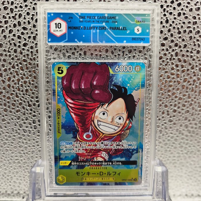 One Piece Graded card - Monkey.D.Luffy (Parallel) OP07-109 SR - Graad ...