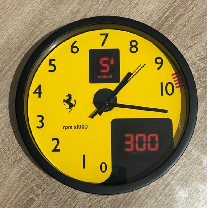 Wall-mounted speedometer clock - Ferrari - 2025 | Barnebys