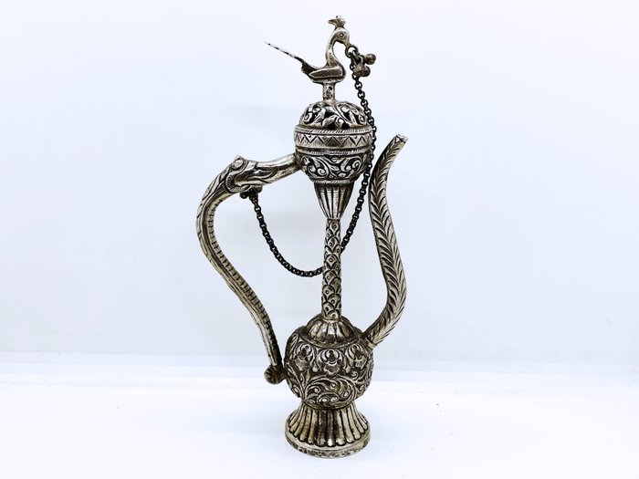 Rare Ancient water pipe with makara - travel huqqa/hokkah... | Barnebys